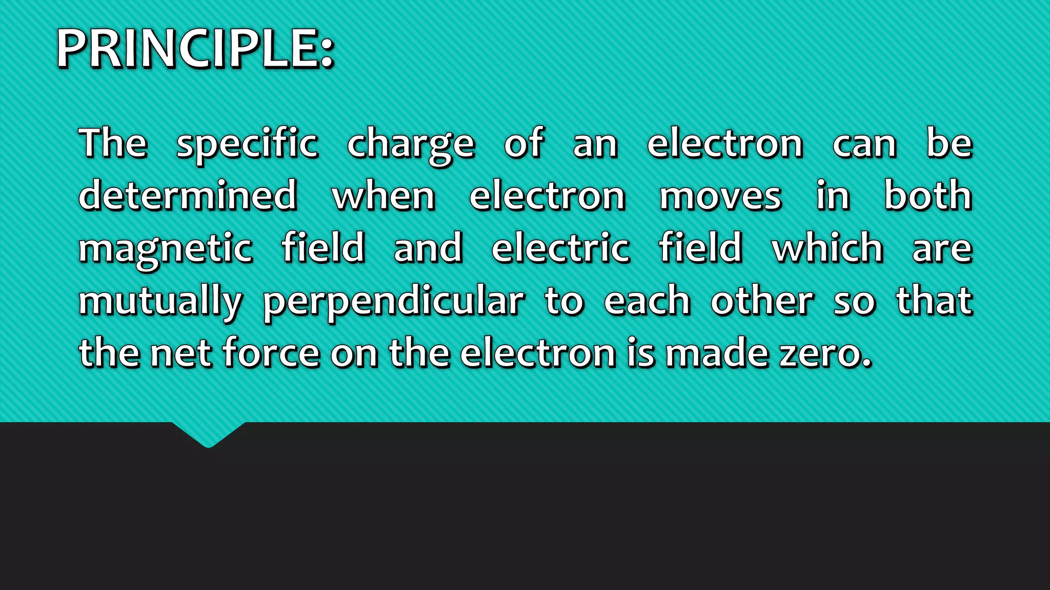 Determination of specific charge of electron | PPT