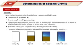 Determination of specific gravity | PDF