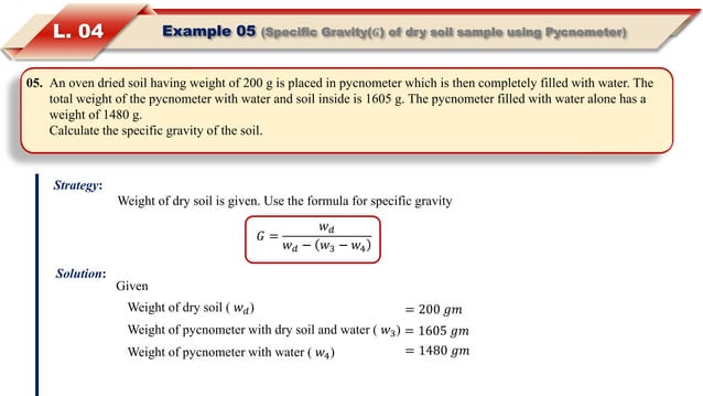 Determination of specific gravity | PDF