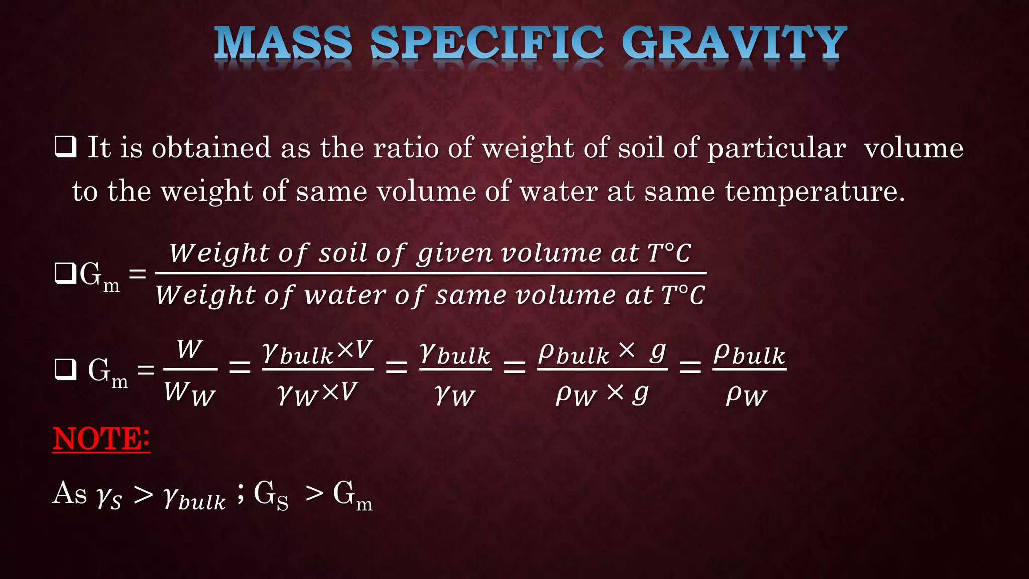 Determination of specific gravity of soil | PPTX