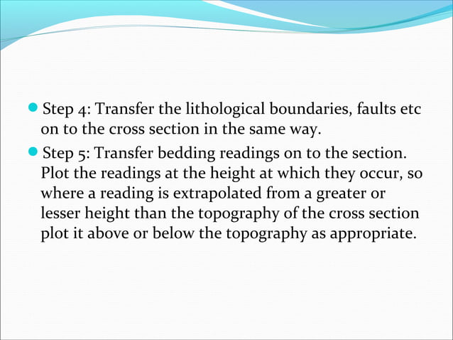 Determination of strike and dip and geological cross section | PPT