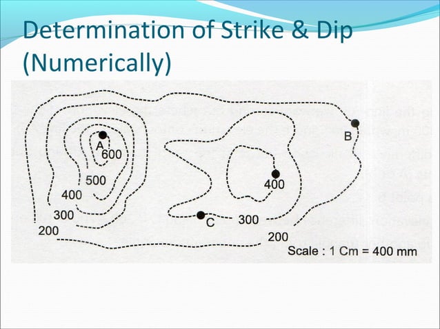Determination of strike and dip and geological cross section | PPT