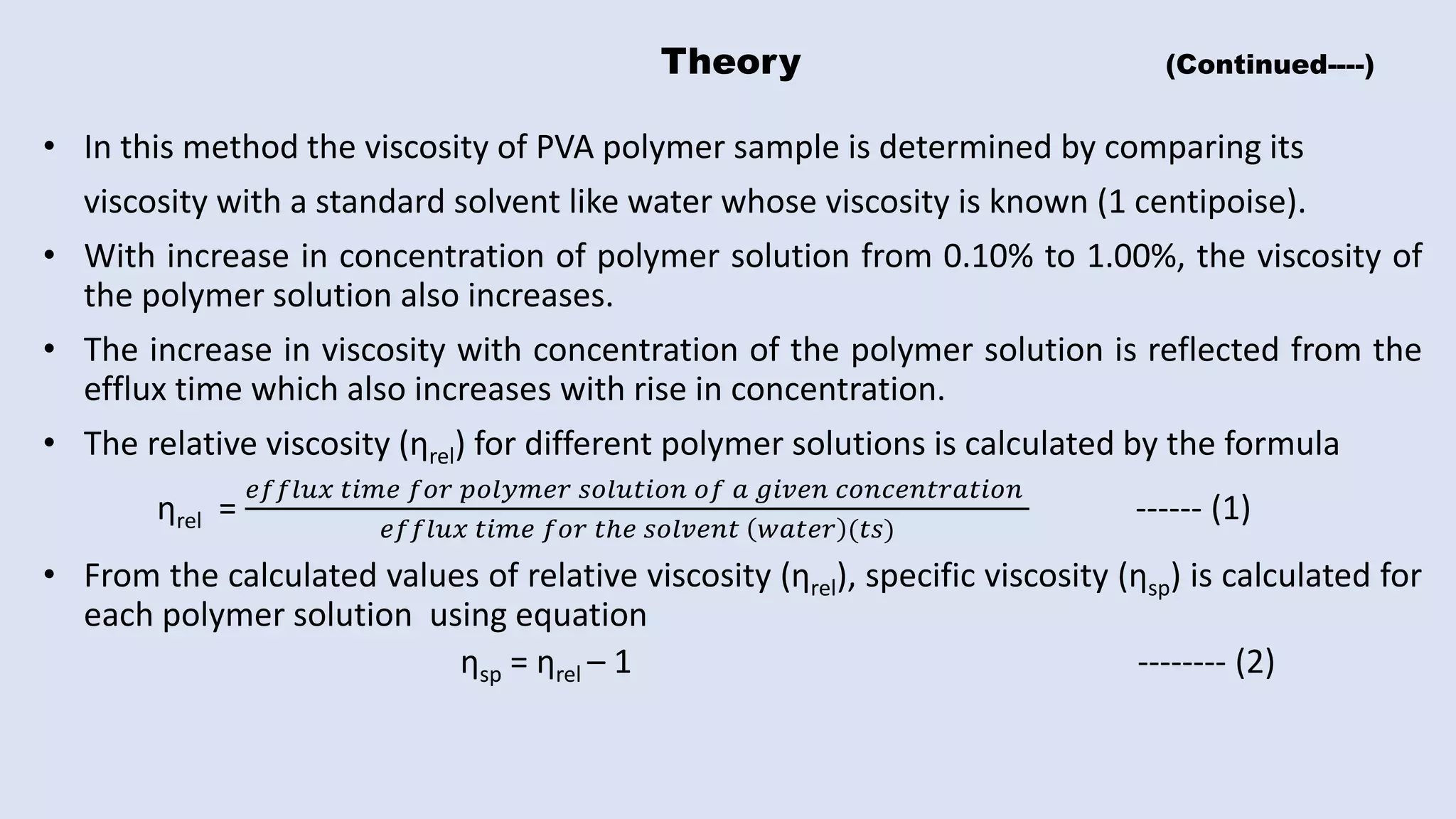 Determination of the molecular weight of high polyvinyl alcohol (pva ...