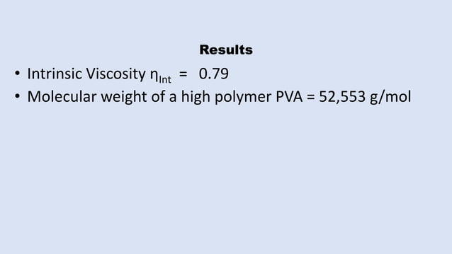 Determination of the molecular weight of high polyvinyl alcohol (pva ...