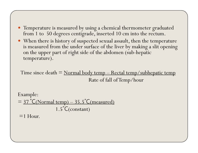 Determination of time since death/ postmortem time interval | PDF | Eye ...