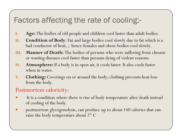Determination of time since death/ postmortem time interval | PDF | Eye ...