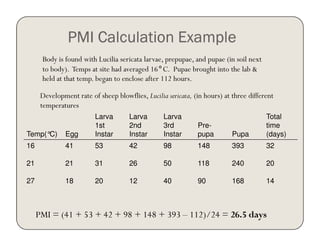 Determination of time since death/ postmortem time interval | PDF