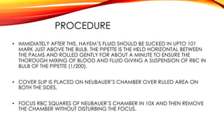 Determination of total erythrocyte (rbc) count.pdf | Free Download