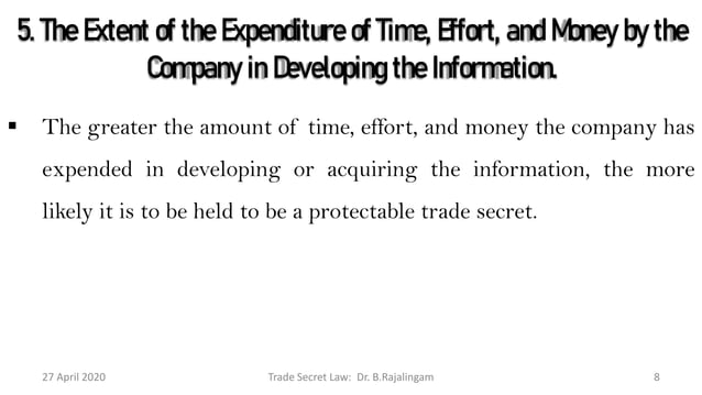 Determination of trade secret status | PDF