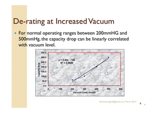 Determination of vacuum pump operational efficiency | PDF