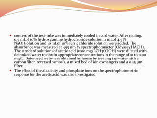 Determination of vfa | PPTX