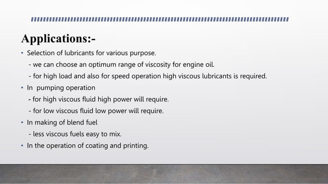 Determination Of Viscosity Of 5 Different Fluid And Plotting Variation Of Viscosity With