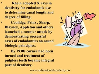 Determination of root canal working length /certified fixed orthodontic ...