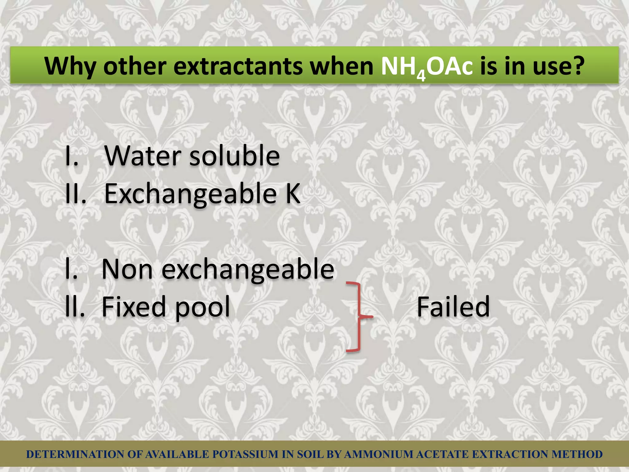 Determination potassium by_ammonium_acetate_extraction_method_zahid_sau ...