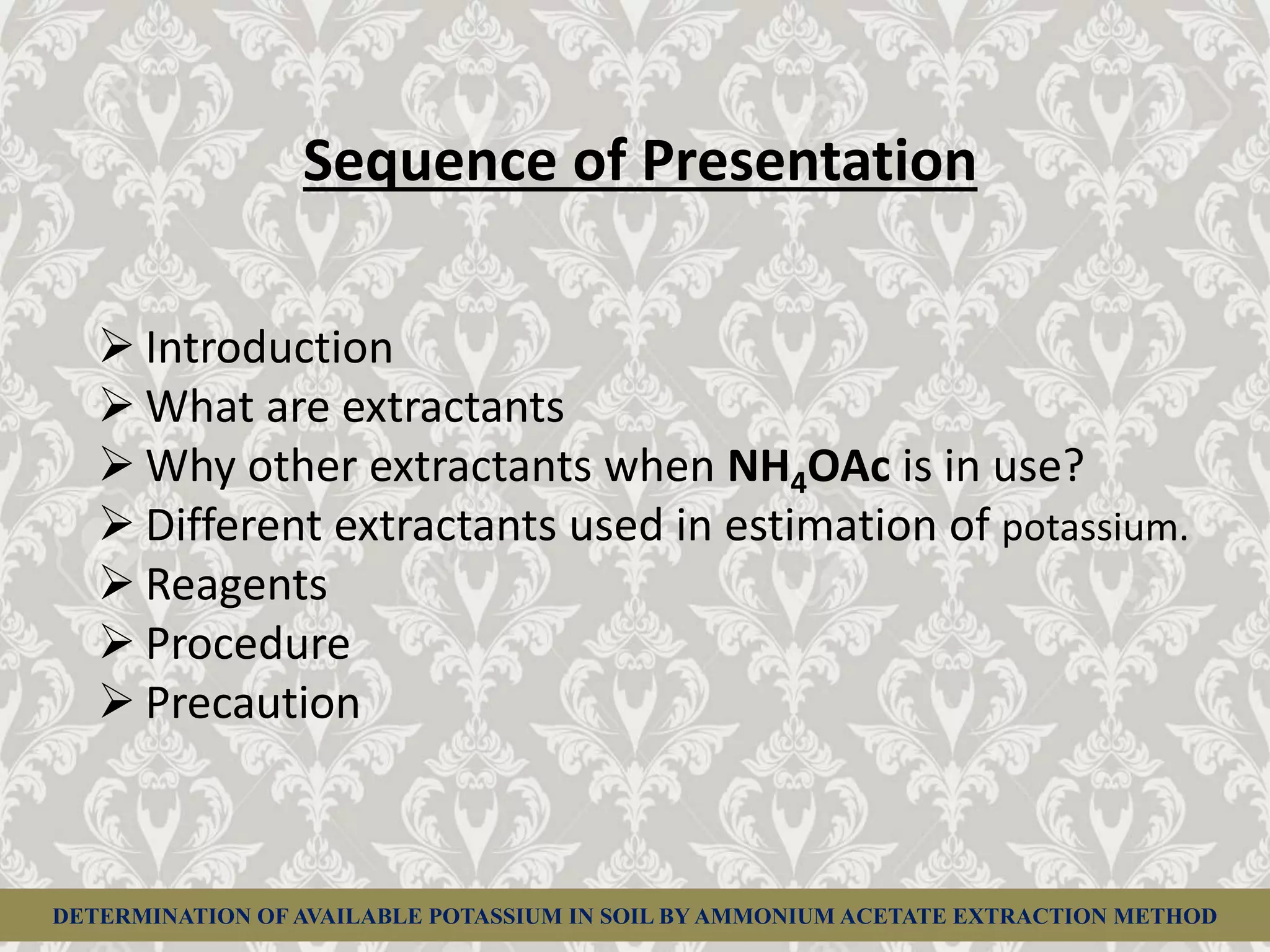 Determination potassium by_ammonium_acetate_extraction_method_zahid_sau ...