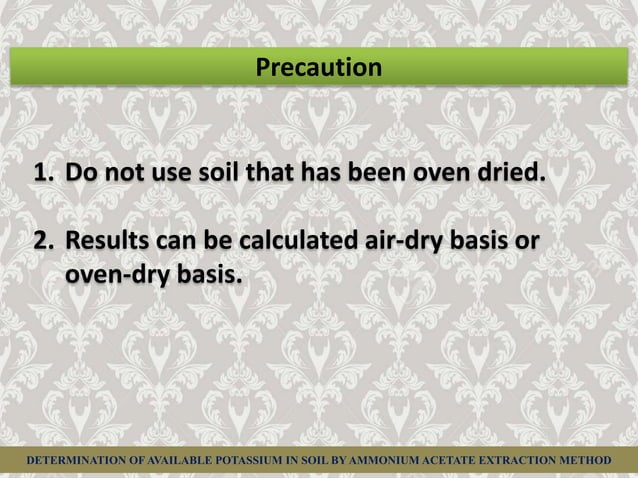 Determination potassium by_ammonium_acetate_extraction_method_zahid_sau ...