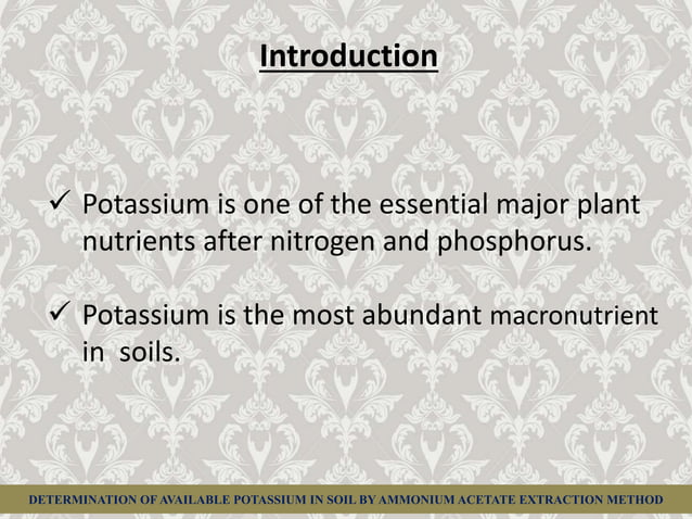 Determination potassium by_ammonium_acetate_extraction_method_zahid_sau ...
