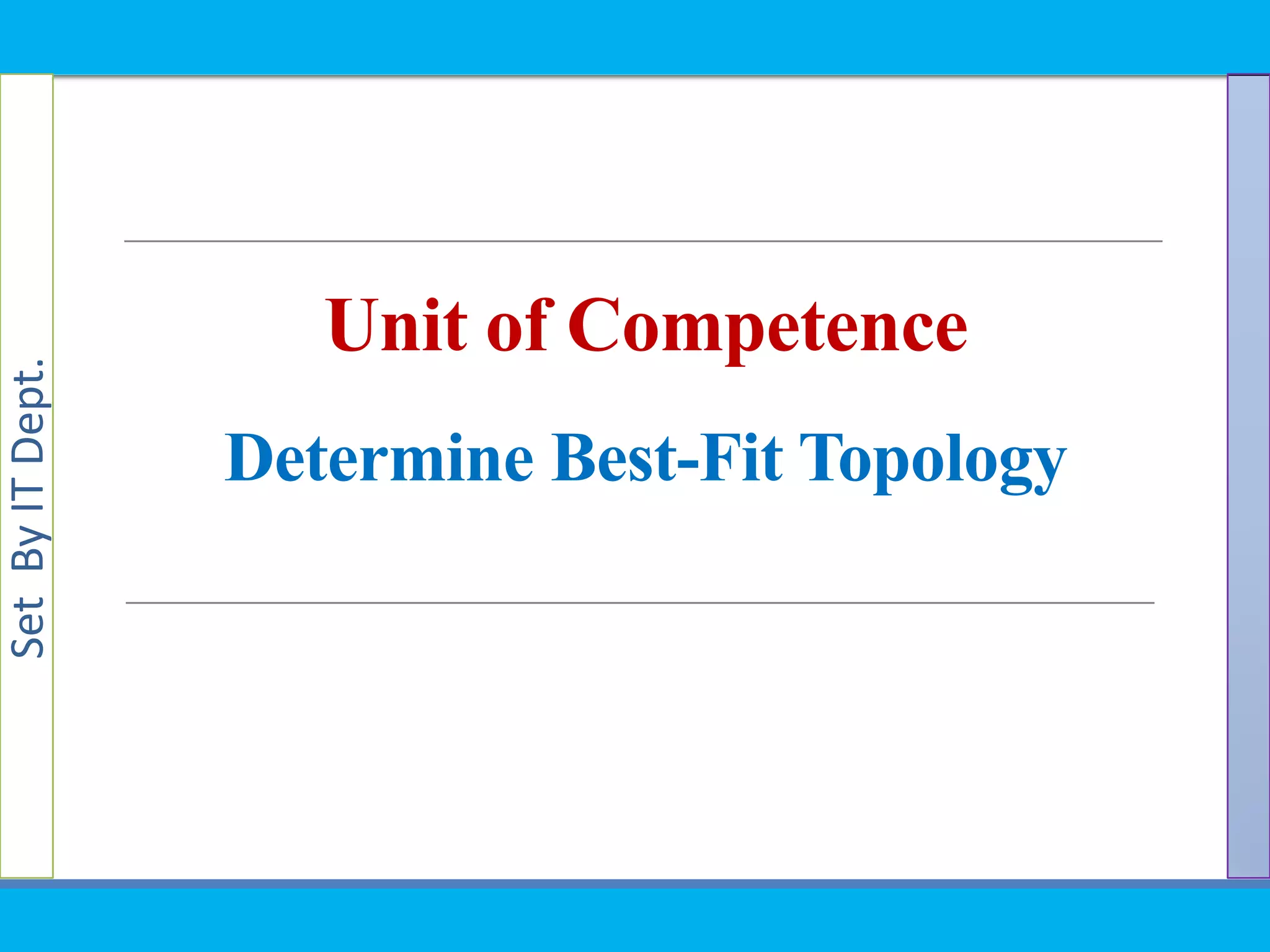 Determine best fit topology | PDF