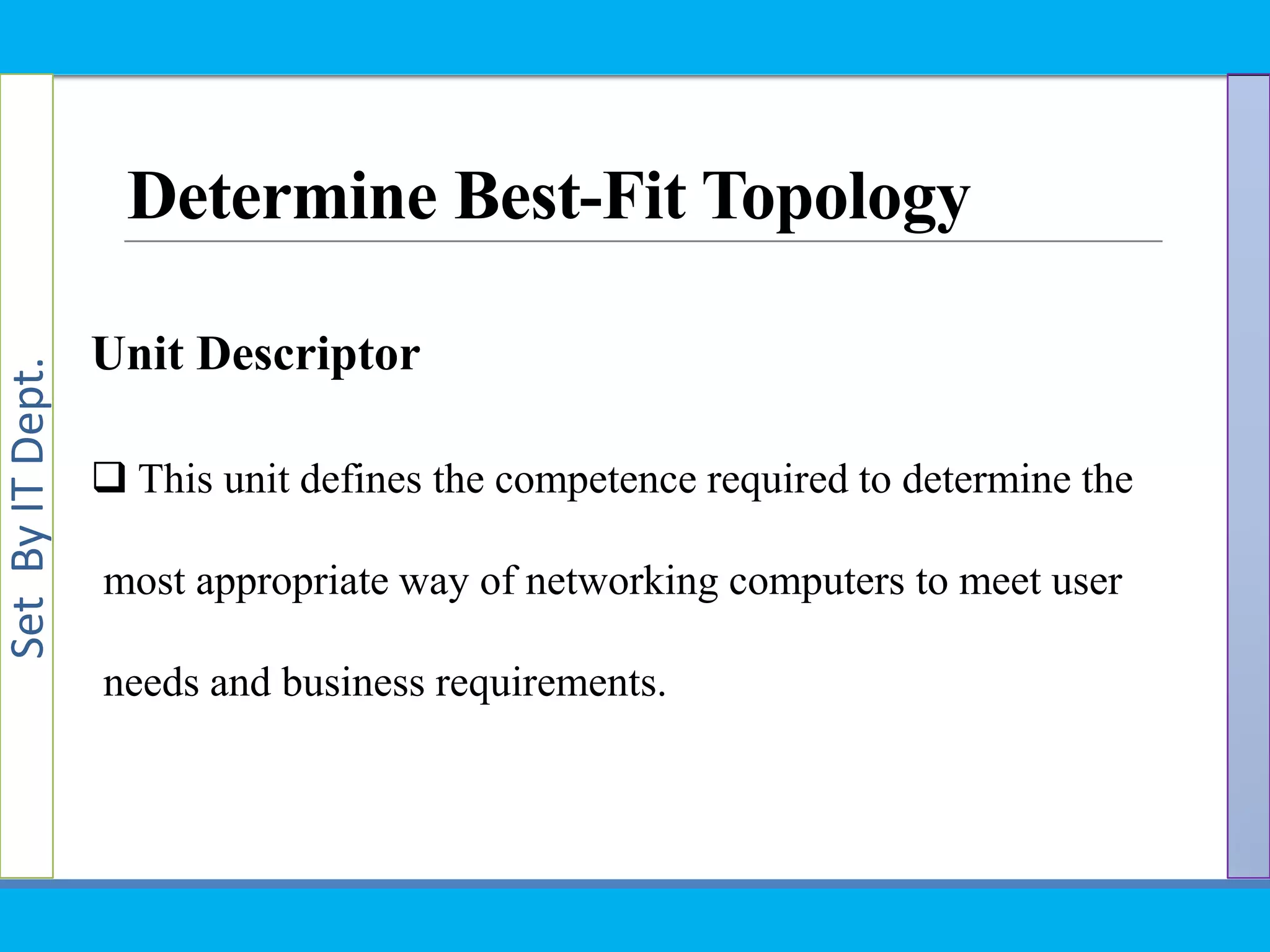 Determine best fit topology | PDF