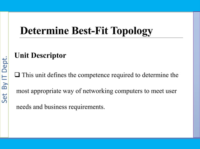Determine best fit topology | PDF | Computer Networking | Computing
