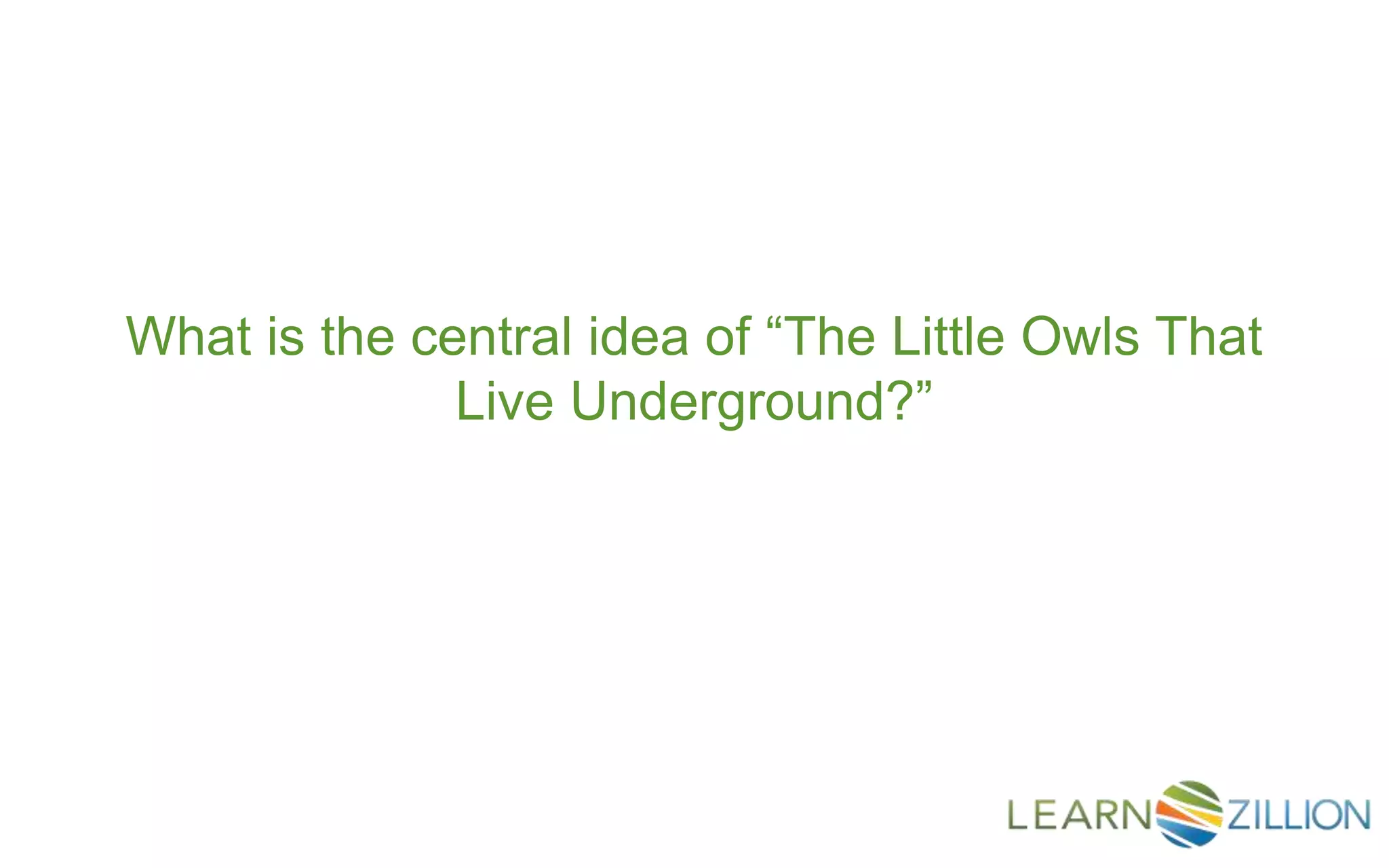 Determine central idea lessonslides pptx | PPTX