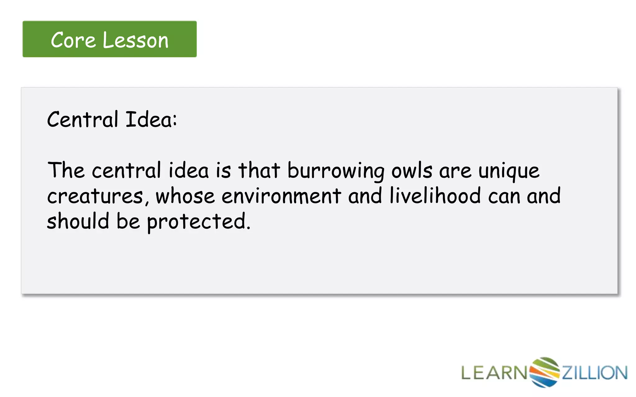 Determine central idea lessonslides pptx | PPTX