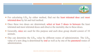 Determine LD50 value | PPTX