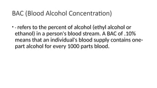 Determine Level of Intoxication.pptx in housekeeping | PPT
