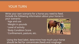Determine nutrient requirement for horses.ppt