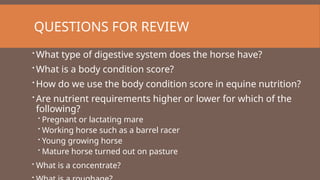 Determine nutrient requirement for horses.ppt