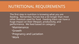 Determine nutrient requirement for horses.ppt