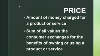 DETERMINE PRICING OF PRODUCTS AND SERVICES USING PRICING.pptx