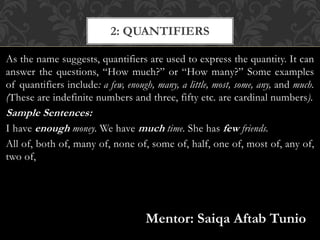 Determiner and its types | PPTX