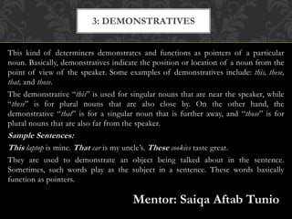 Determiner and its types | PPTX