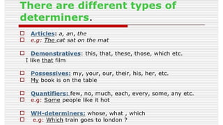 Determiner & Article | PPT