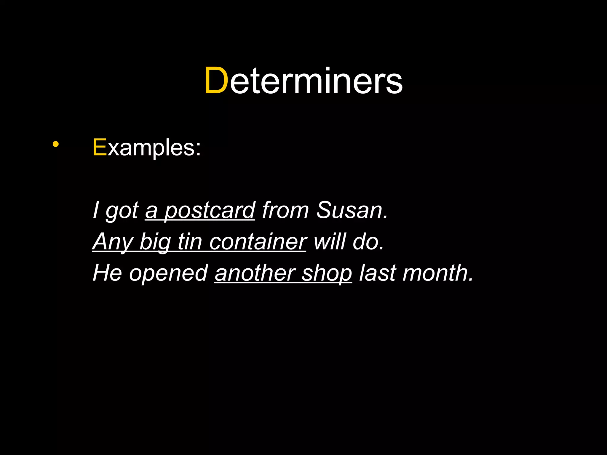 Determiners | PPT