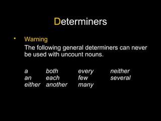 Determiners | PPT