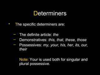 Determiners | PPT