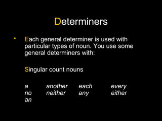 Determiners | PPT