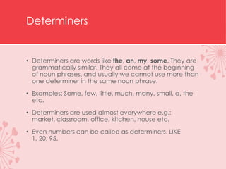 Determiners | PPTX