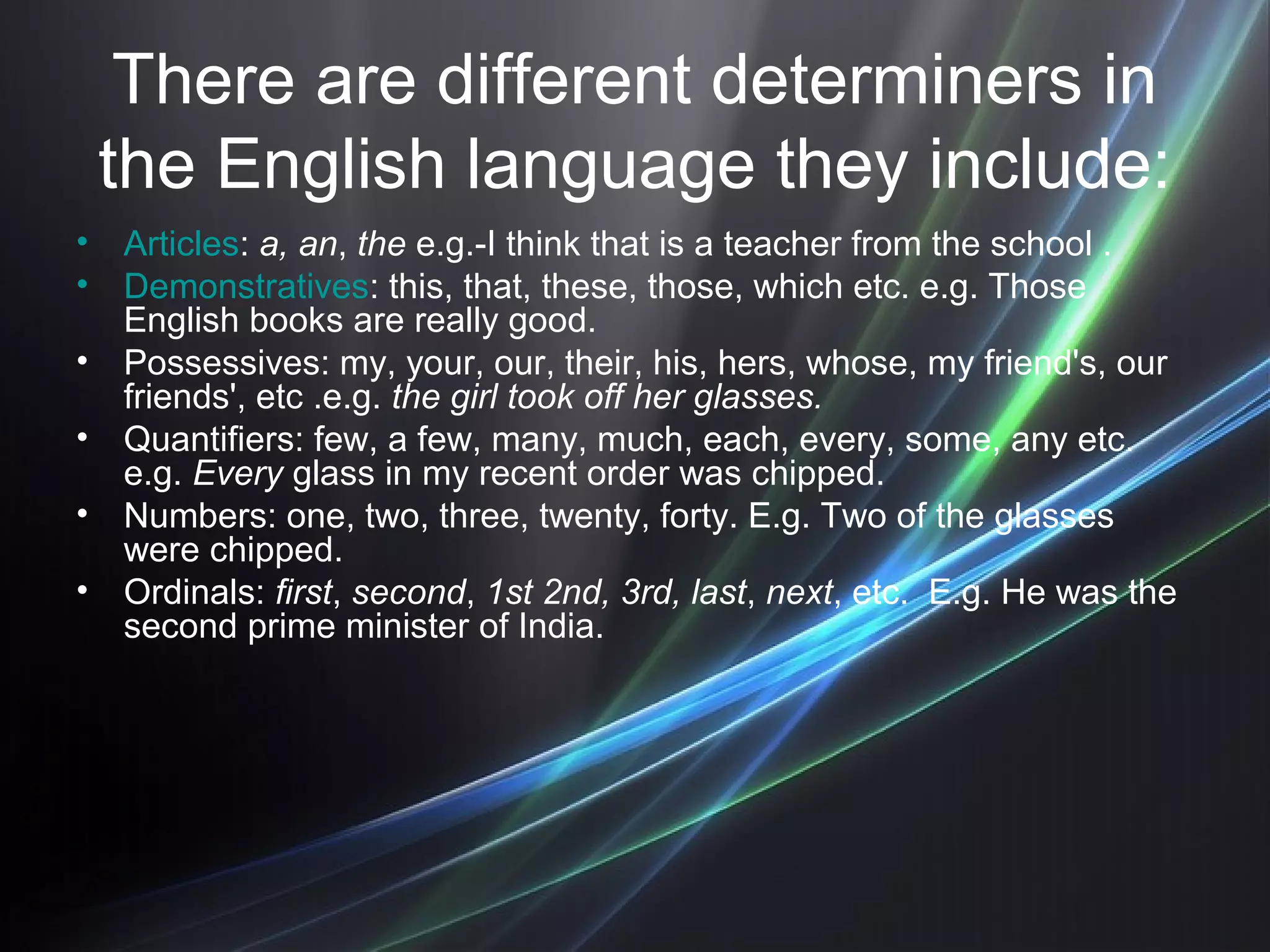 Determiners | PPT