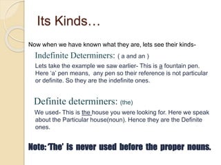 Determiners | PPTX