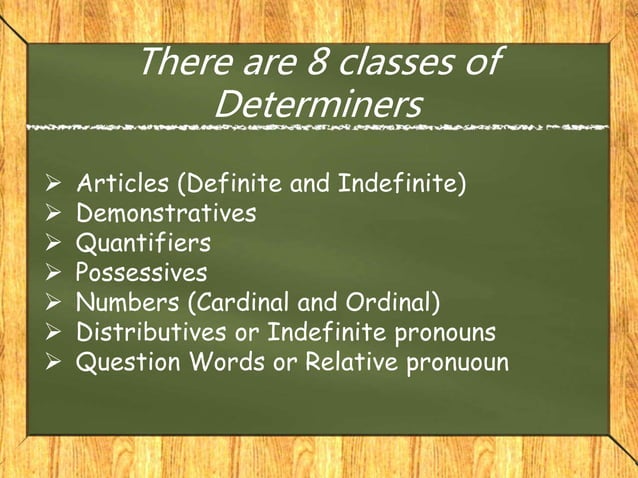 Determiners | PPTX