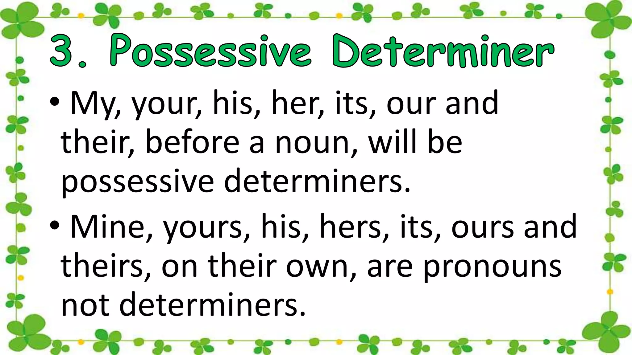 Determiners | PPT