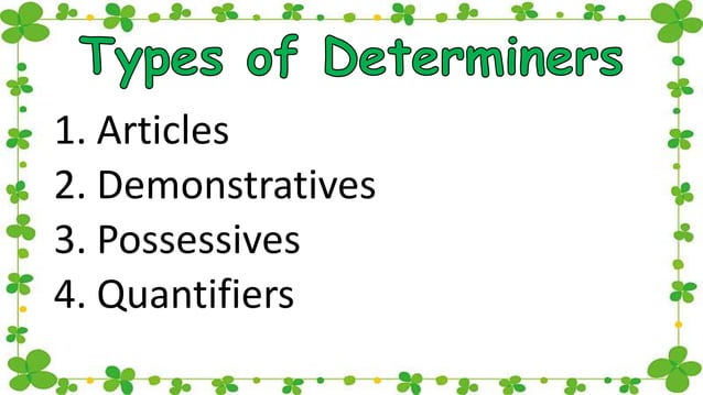Determiners | PPT