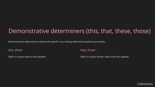 Determiners-and-Predeterminers.//lllpptx | PPT