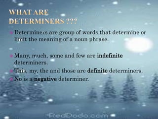 Determiners-English Grammar | PPTX