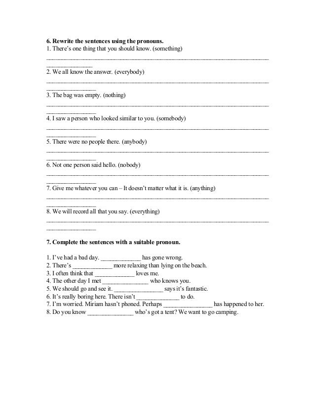Determiners and pronouns