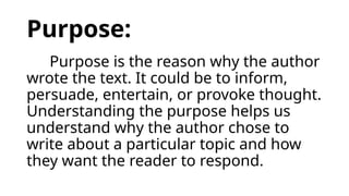 Determine tone, mood, technique, and purpose of the author.pptx
