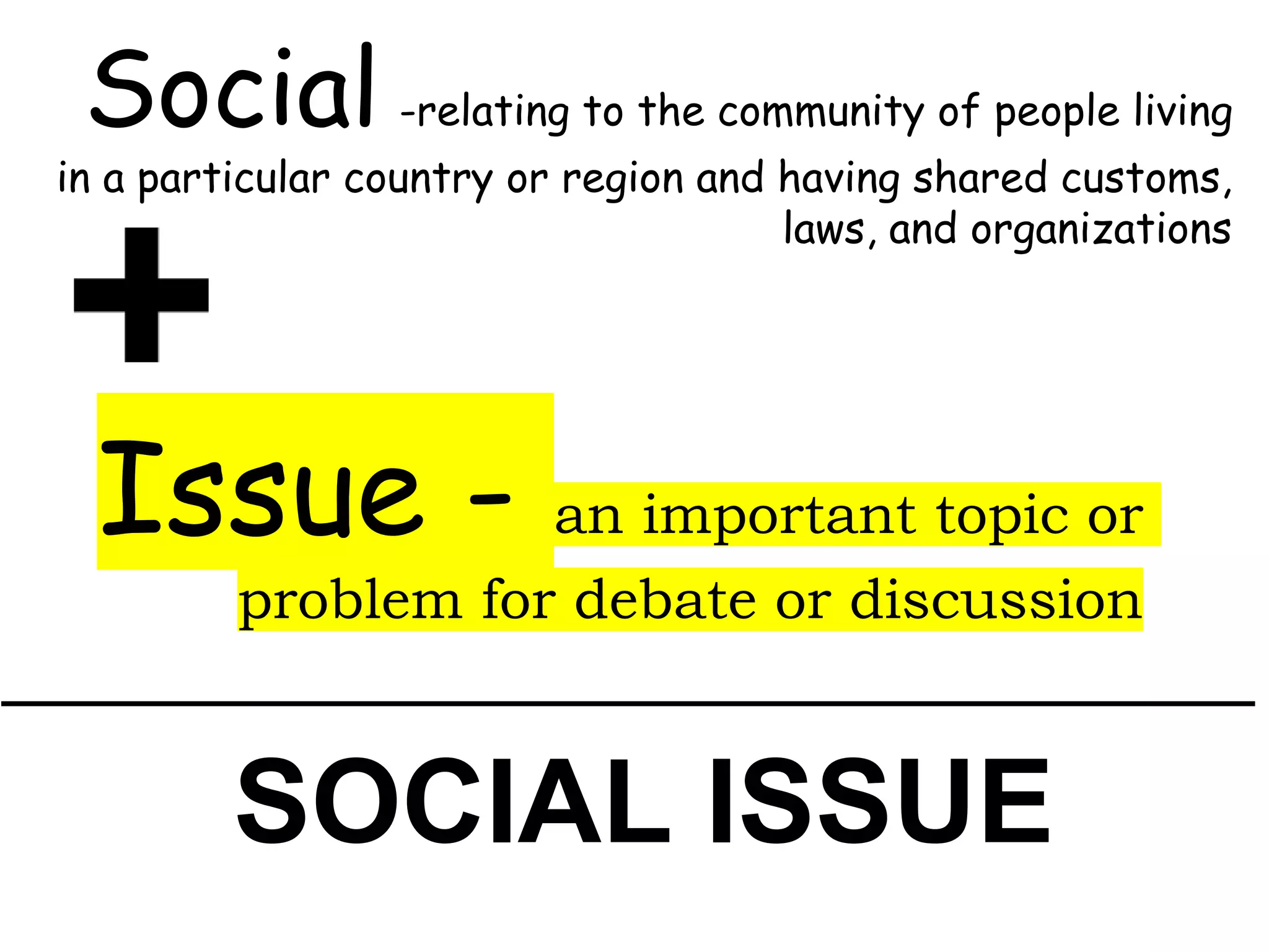 Determine various social,moral and economic issues in the texts ...
